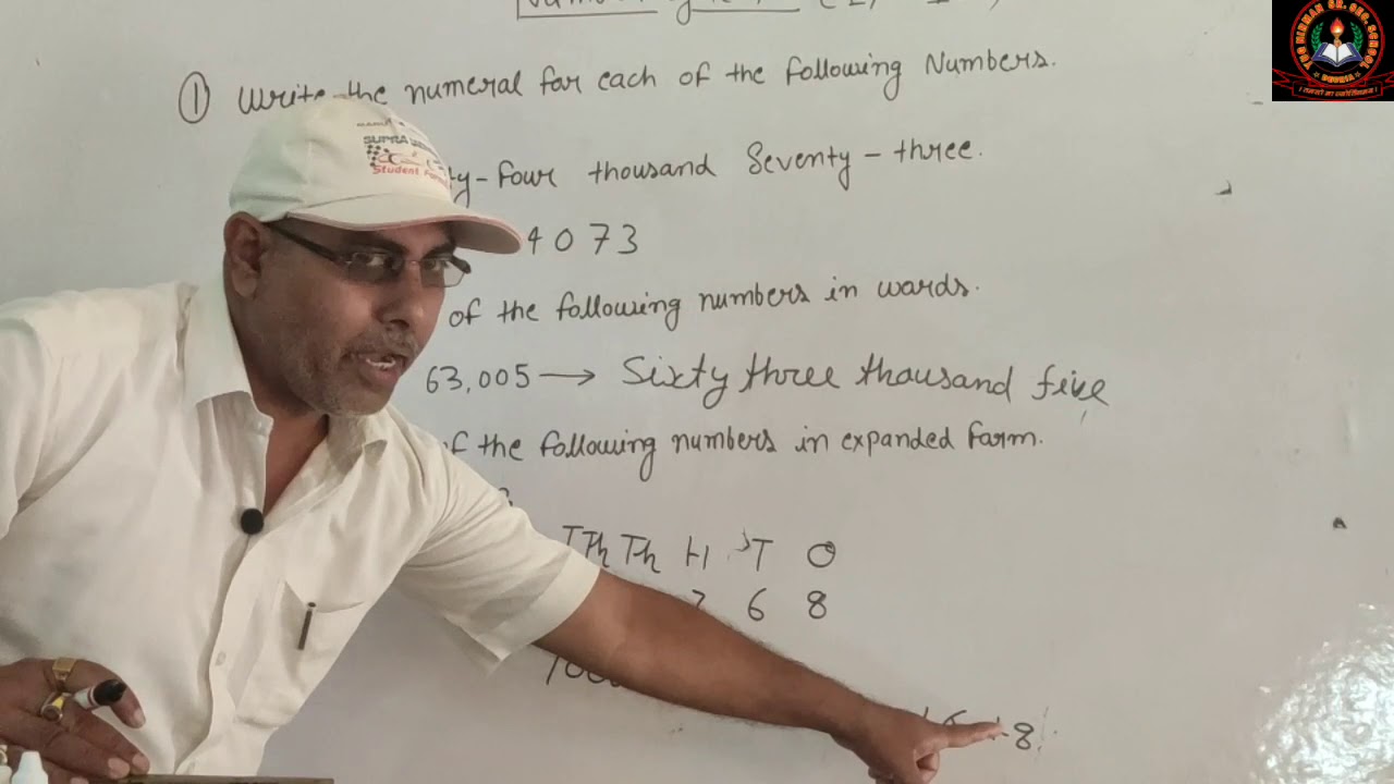 Class- 6 II Maths II Number system II EXERCISE - 1A - YouTube