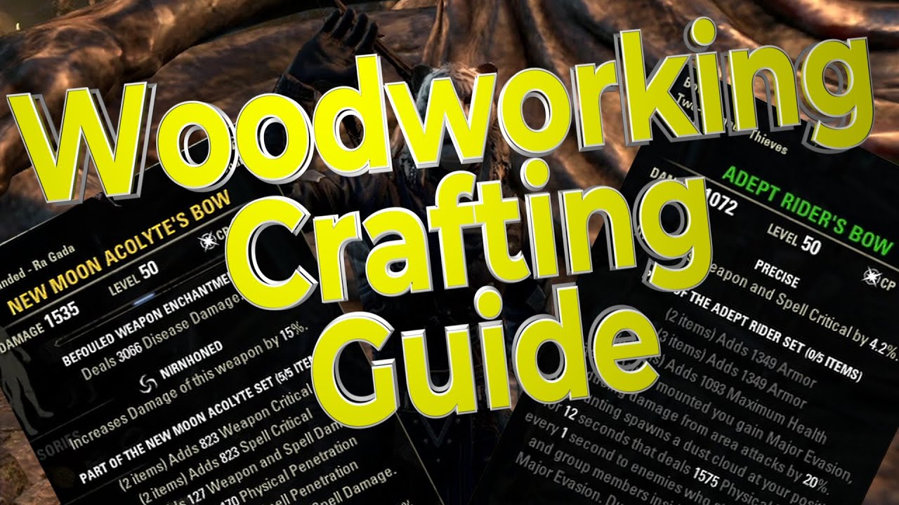 ESO Crafting Basics-How to craft bows, staves and shields in ESO - ESO ...