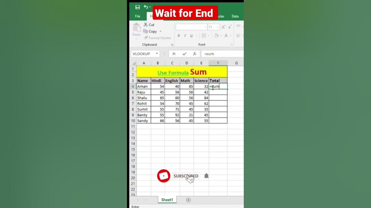Auto Sum Formula In Excel Excel Tips And Tricks Excel Excelsolutions Reels Exceltips Youtube