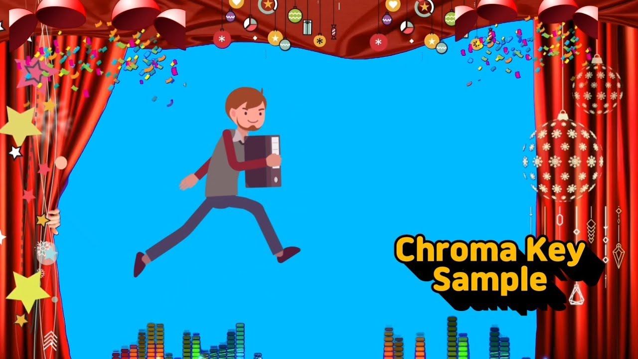 크로마키 화려한 무대 열리는 커튼, Chroma Key Stock Red Gorgeous Curtain Opening - YouTube