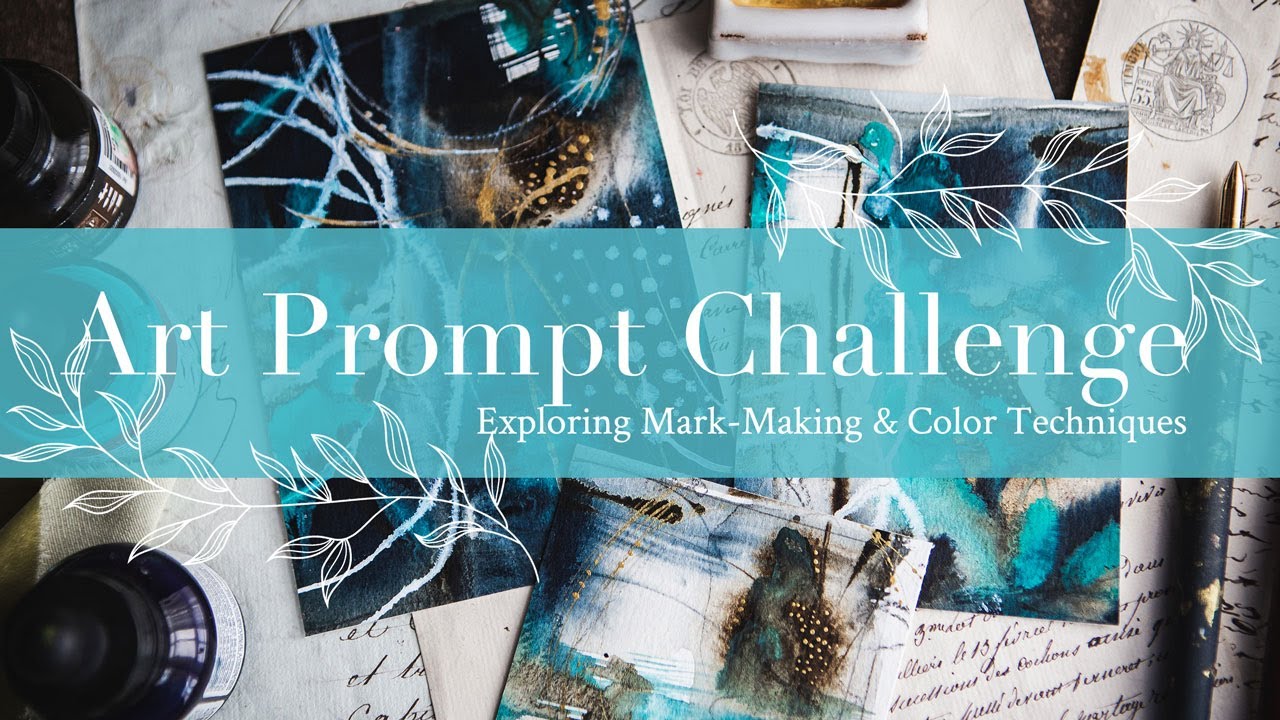 Art Prompt Challenge: Exploring Mark Making & Color Techniques - YouTube