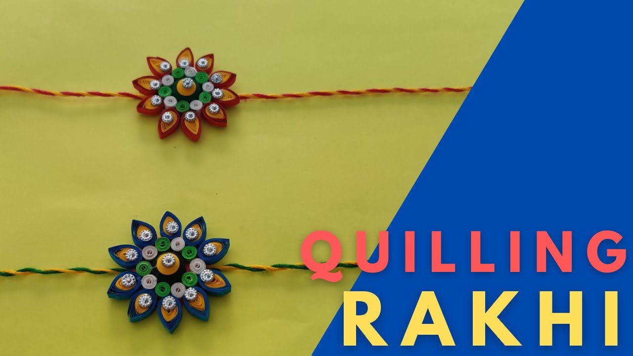 Quilling Rakhi - Handmade Rakhi Design - YouTube
