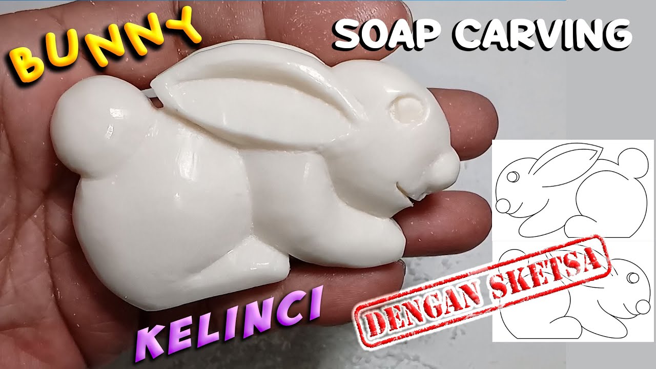 Cara Membuat Ukiran Sabun Kelinci Dgn Sketsa & Petunjuk Pembuatan ...