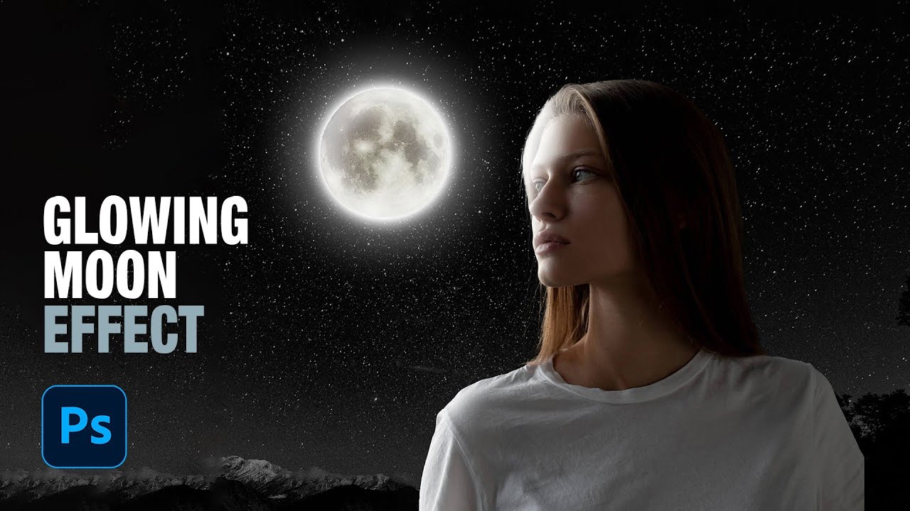 Create a Glowing Moon Effect in Photoshop|Tutorial Photoshop - YouTube