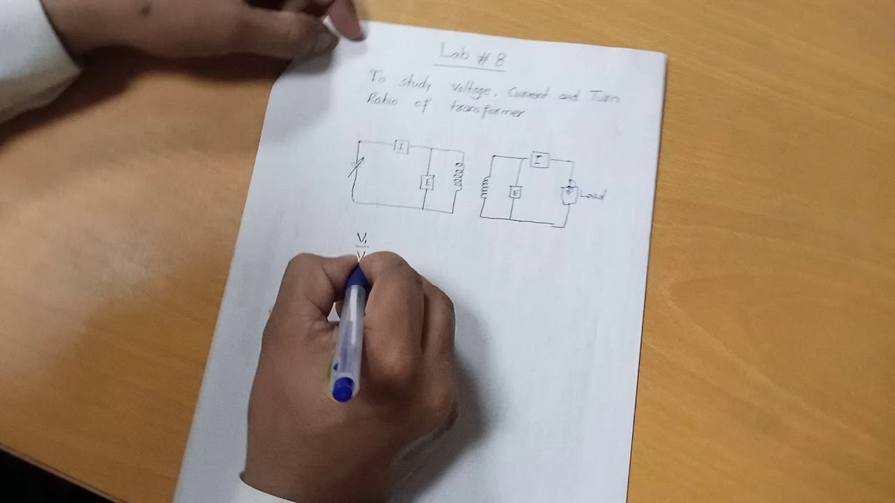 Lab 8 a: Voltage and Current Ratio of Transformer - YouTube