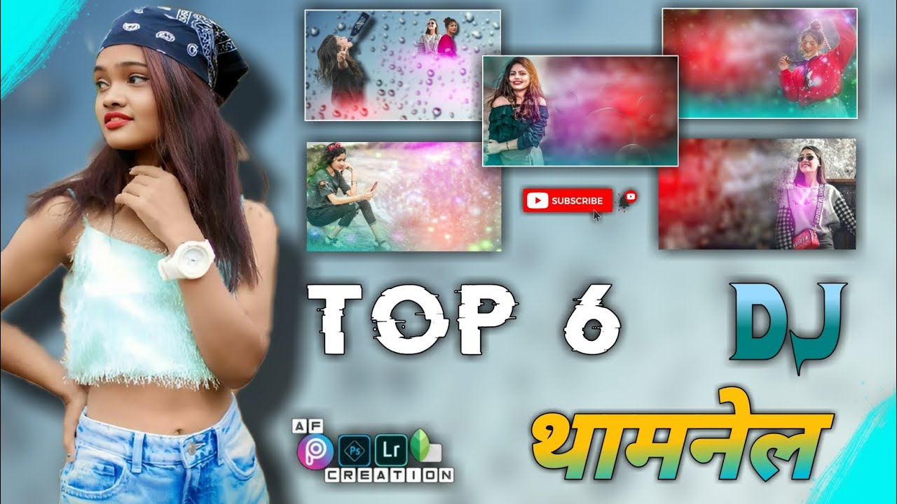 Top 6 dj thumbnail || editing free 😱 dj thumbnail kaise banaendj ...