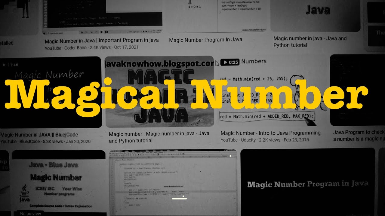 Logic of Magic Number(9) - YouTube