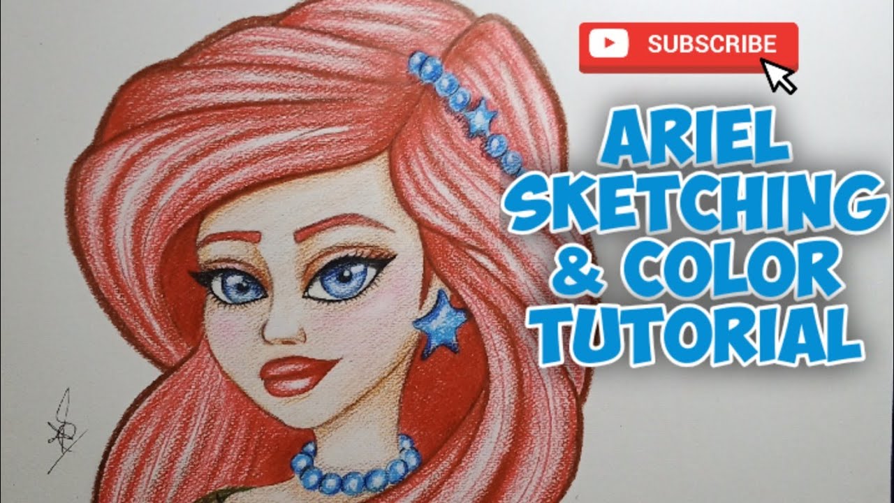 How to draw Ariel - SSJ ART - YouTube