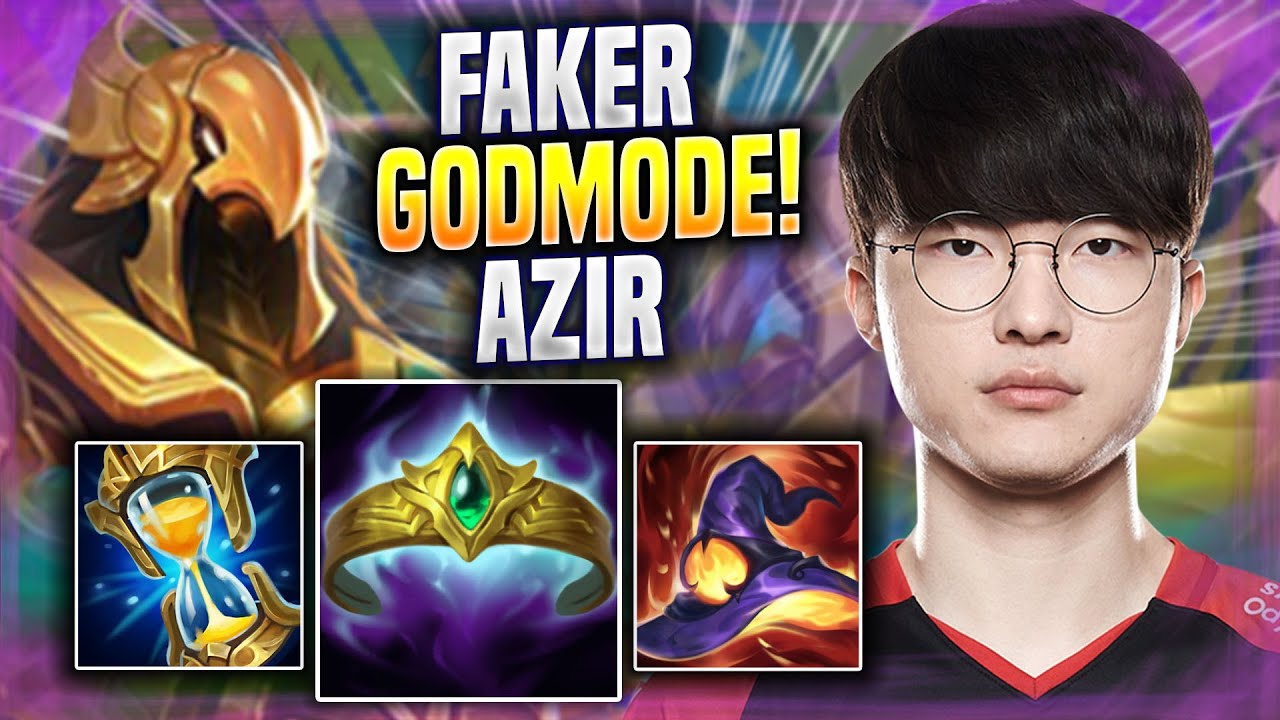 FAKER LITERALLY GOD MODE WITH AZIR! - T1 Faker Plays Azir MID vs Sylas ...