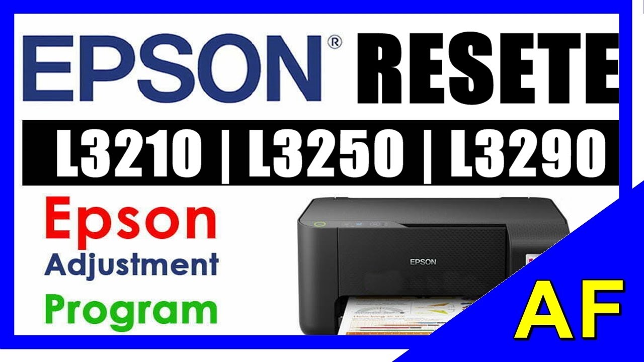 COMO RESETA EPSON L3210 L3250 L3260 L3290 L1219 GRATUITAMENTE - YouTube