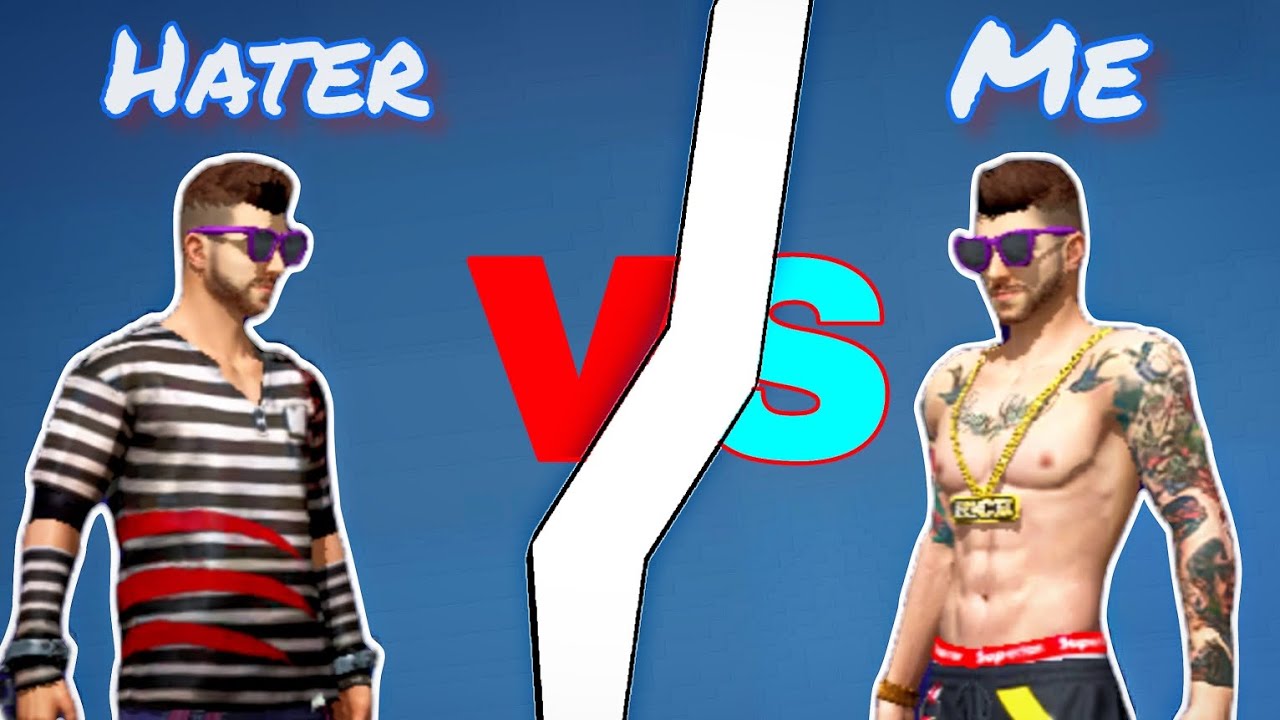 Free fire 1 v 1 with my hater - YouTube