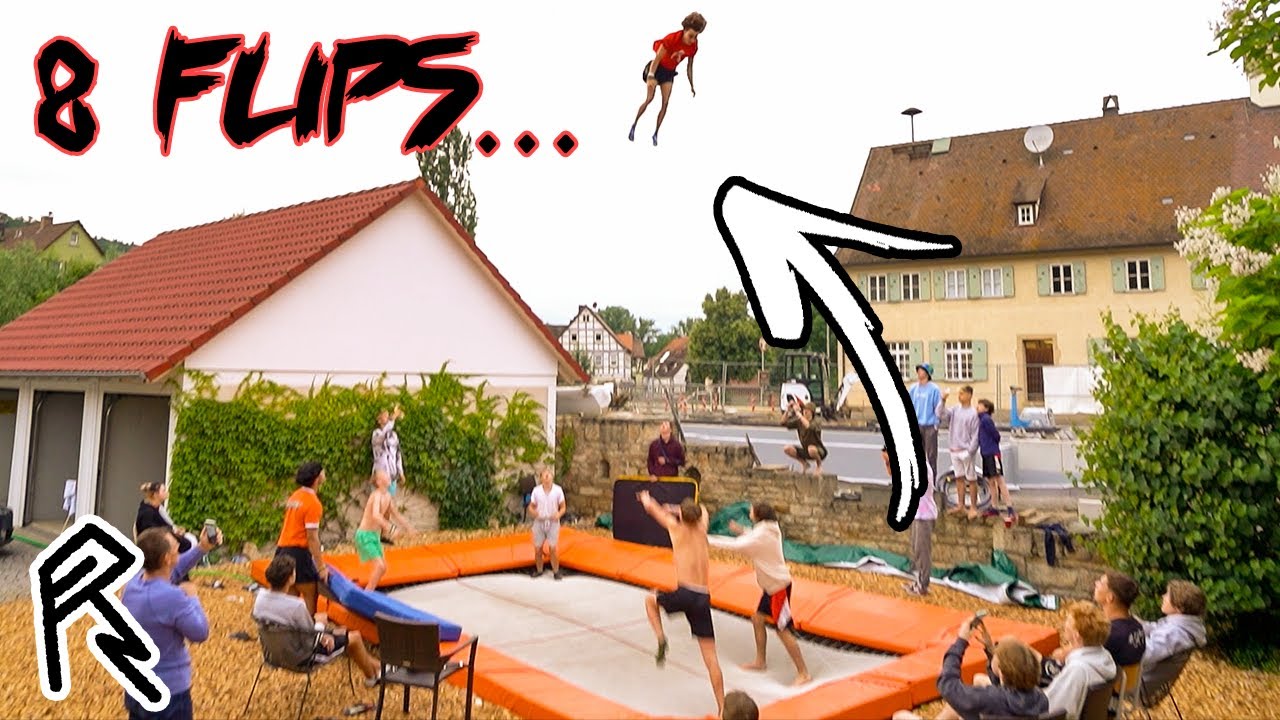The World Record of Flips (8 flips) - YouTube