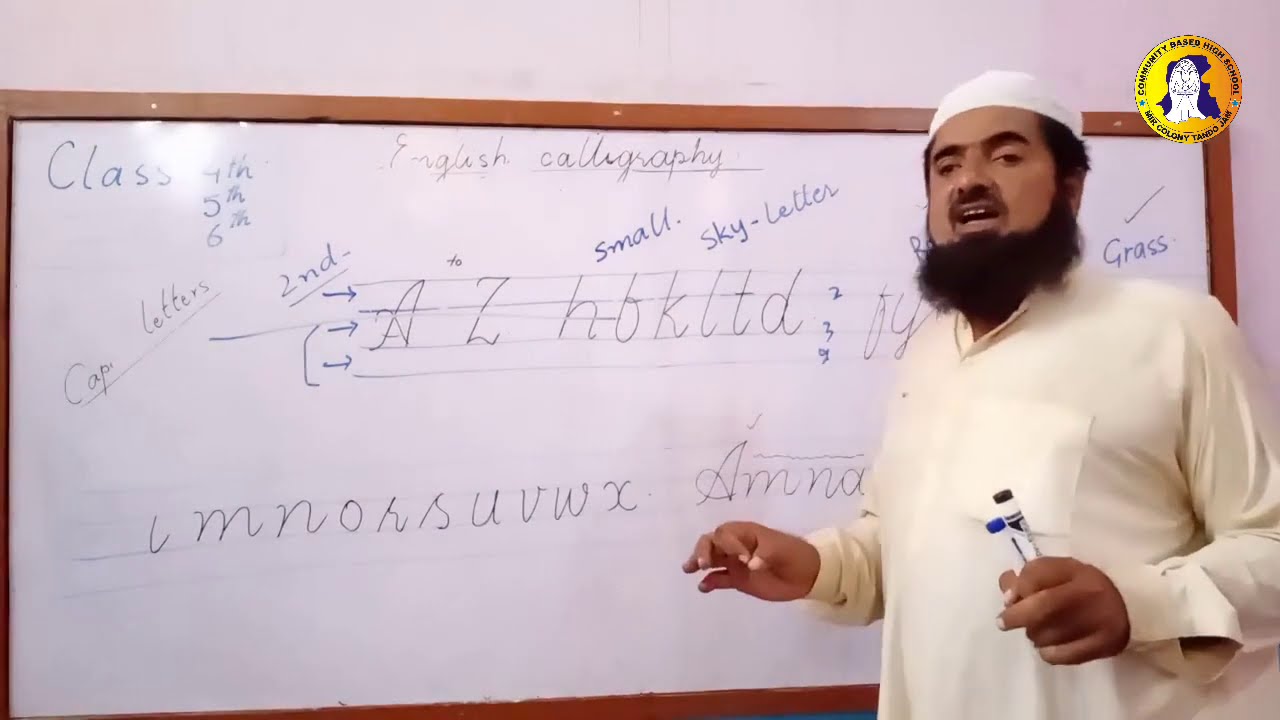 2nd Lecture Class 4,5, and 6 English Calligraphy - YouTube