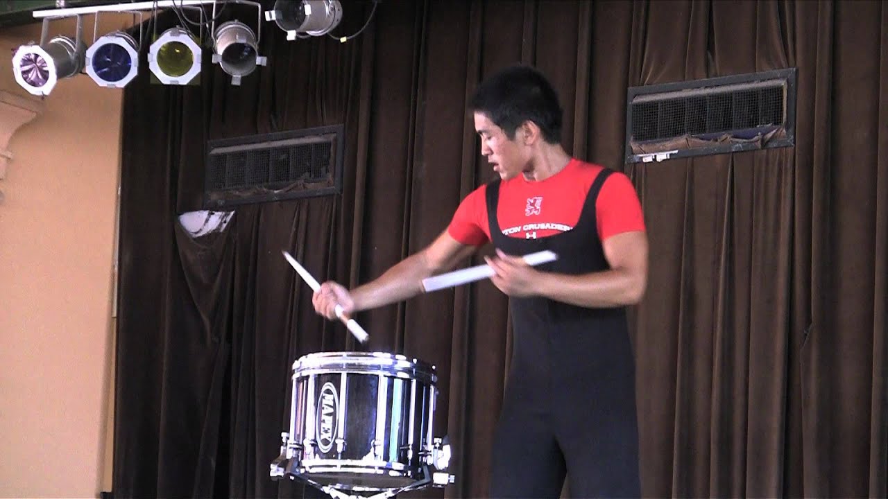 I&E 2012 - Neil Hoang Snare Solo - Boston Crusaders - YouTube