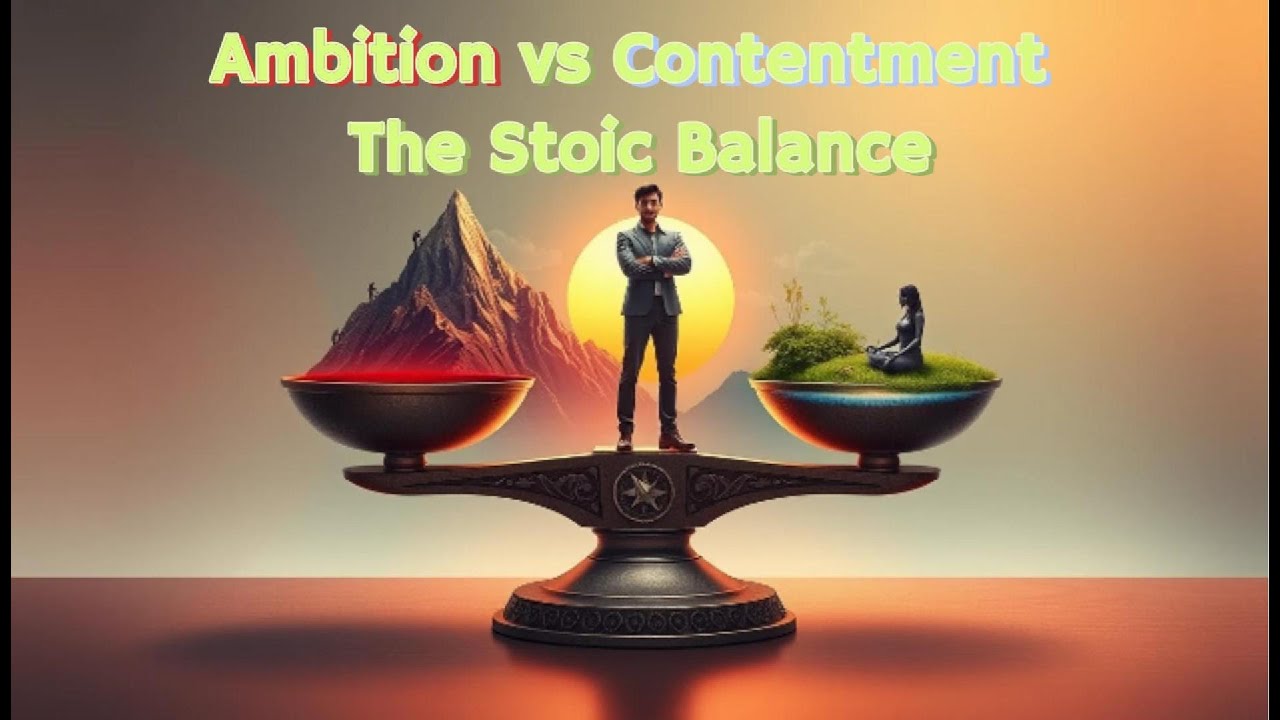 "The Balance of Ambition and Contentment: A Stoic Approach" - YouTube