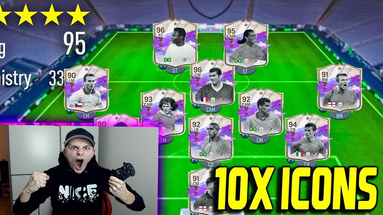 EA FC 24 (FIFA 24): WELTREKORD! 10x ICONS in 130 Rated Full Icon Fut ...