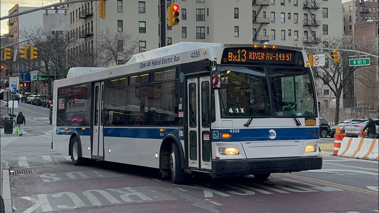 [MEGA EXCLUSIVE] MTA MaBSTOA: 2009 Orion VII NG HEV #4359 on the Bx13 ...