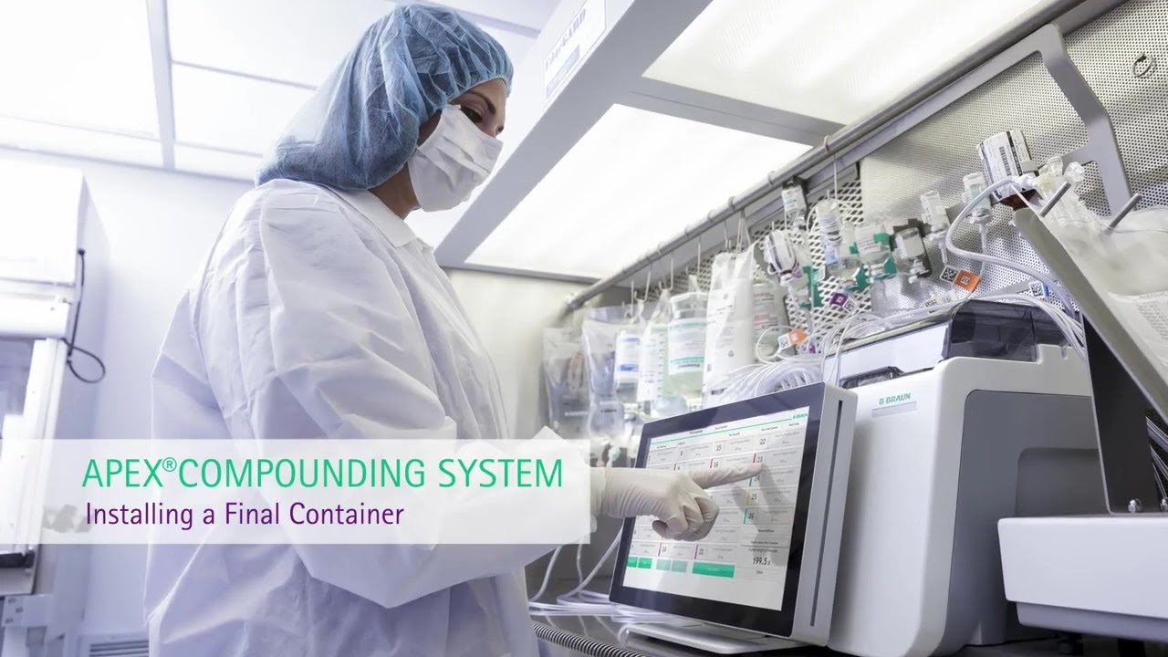 APEX® - Compounding System Installing a Final Container - YouTube