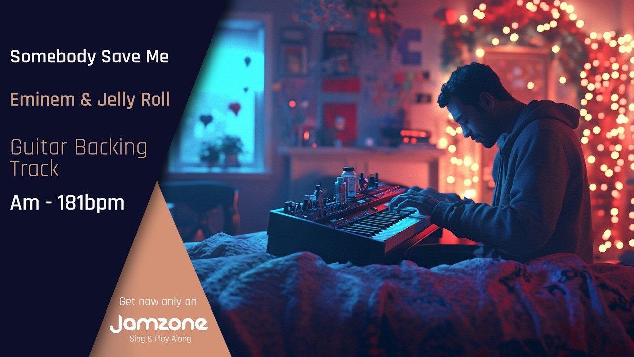 Guitar Backing Track | Somebody Save Me - Eminem & Jelly Roll - YouTube