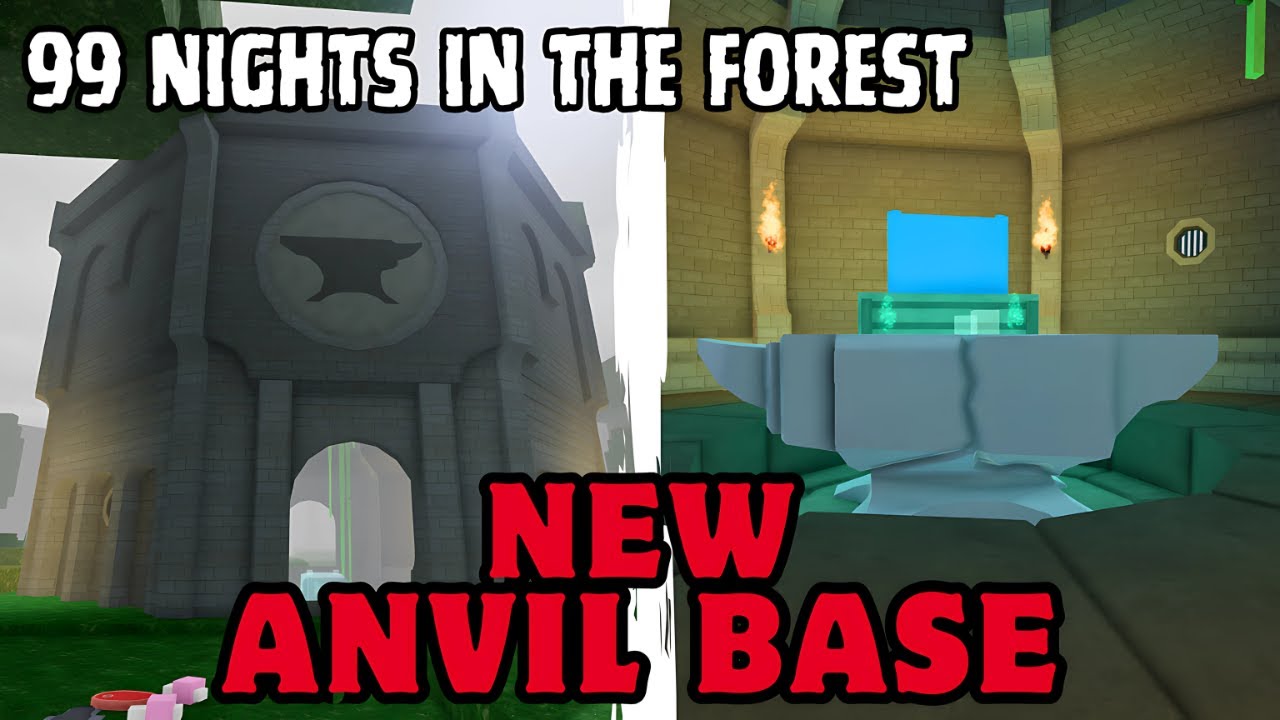 99 Nights in the Forest Furniture - New Anvil Base & Crafting Table ...