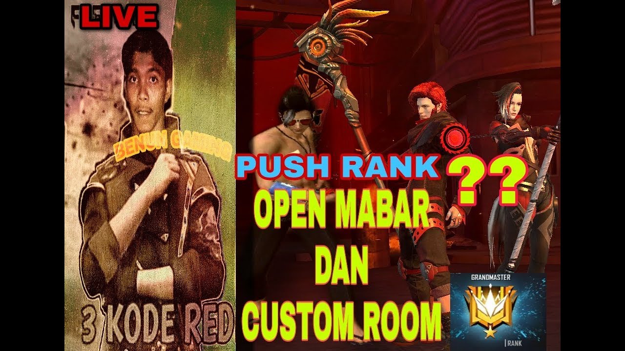 🔴LIVE STREAMING FF INDONESIA 2020🇮🇩 [PUSH RANK] ||OPEN MABAR|| SAMBUNG ...