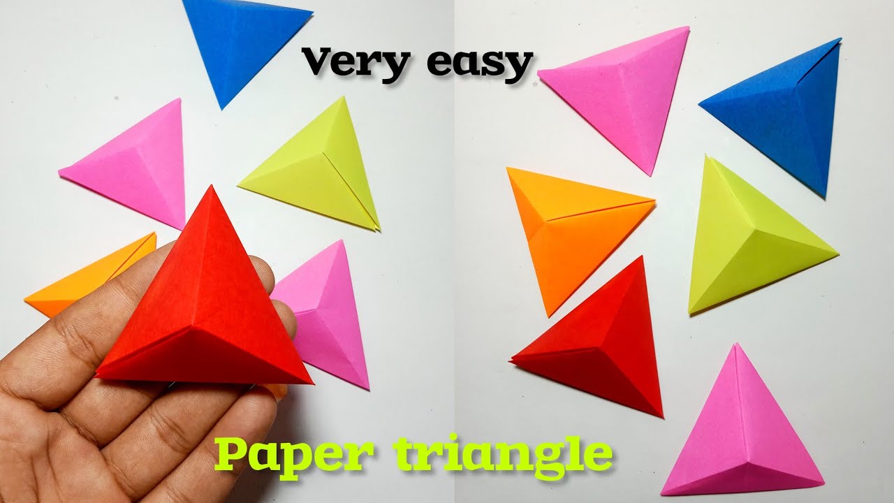 How To Make Origami Paper Triangles