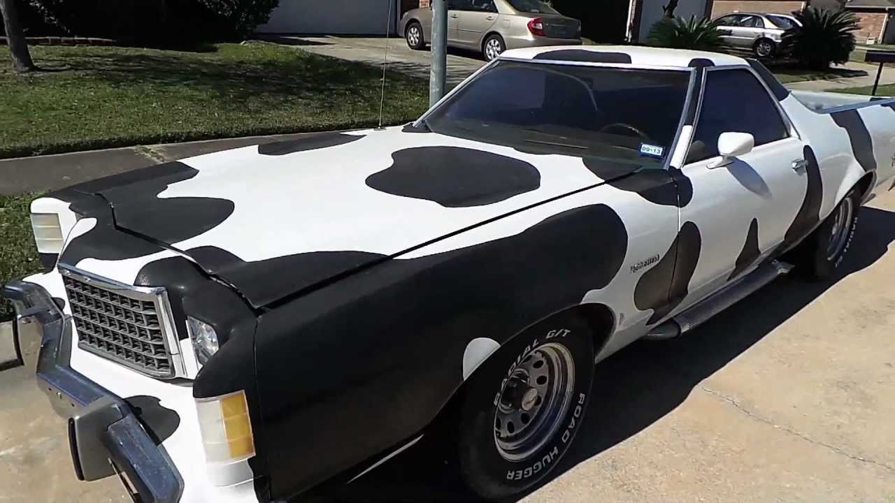 1978 Ford Ranchero black and white scheme (1080p) - YouTube