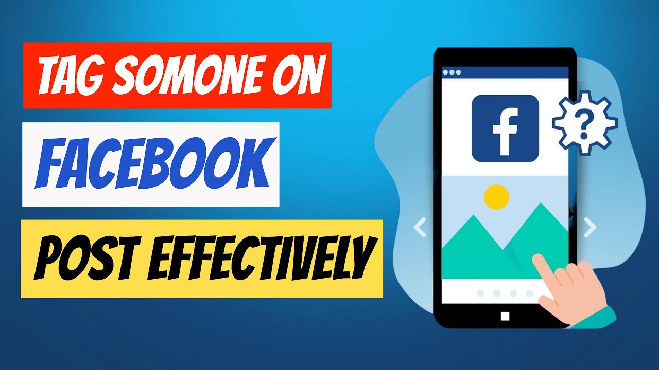 How to tag someone on Facebook post - YouTube