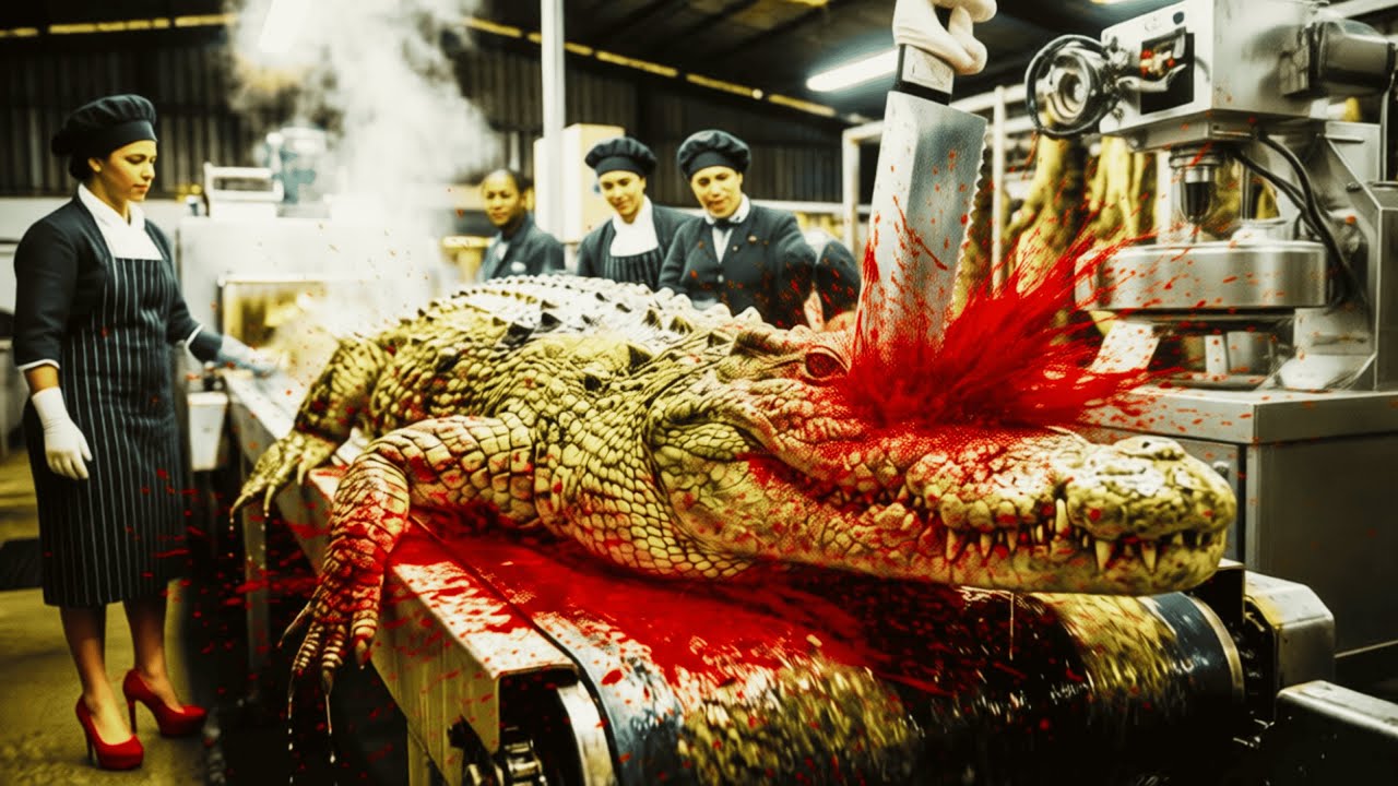Inside the Crocodile-Leather Factory in United States : Farm to Luxury ...