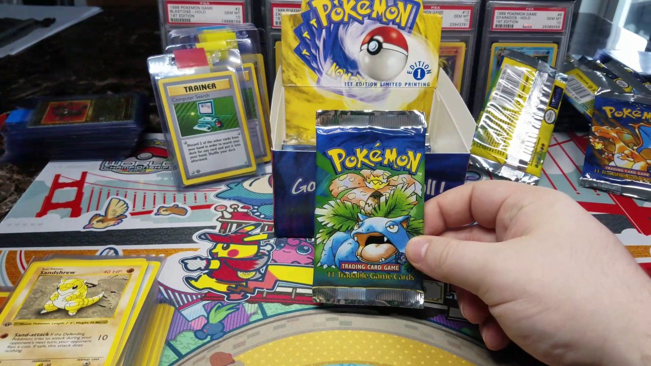 (2017) 1st ed Base Set Booster Box OPENING w/PokemonMaster556 (pt 9 ...