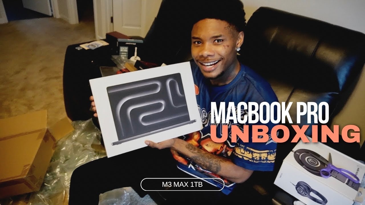 Unboxing My MacBook Pro M3 Max! + music production set up - YouTube