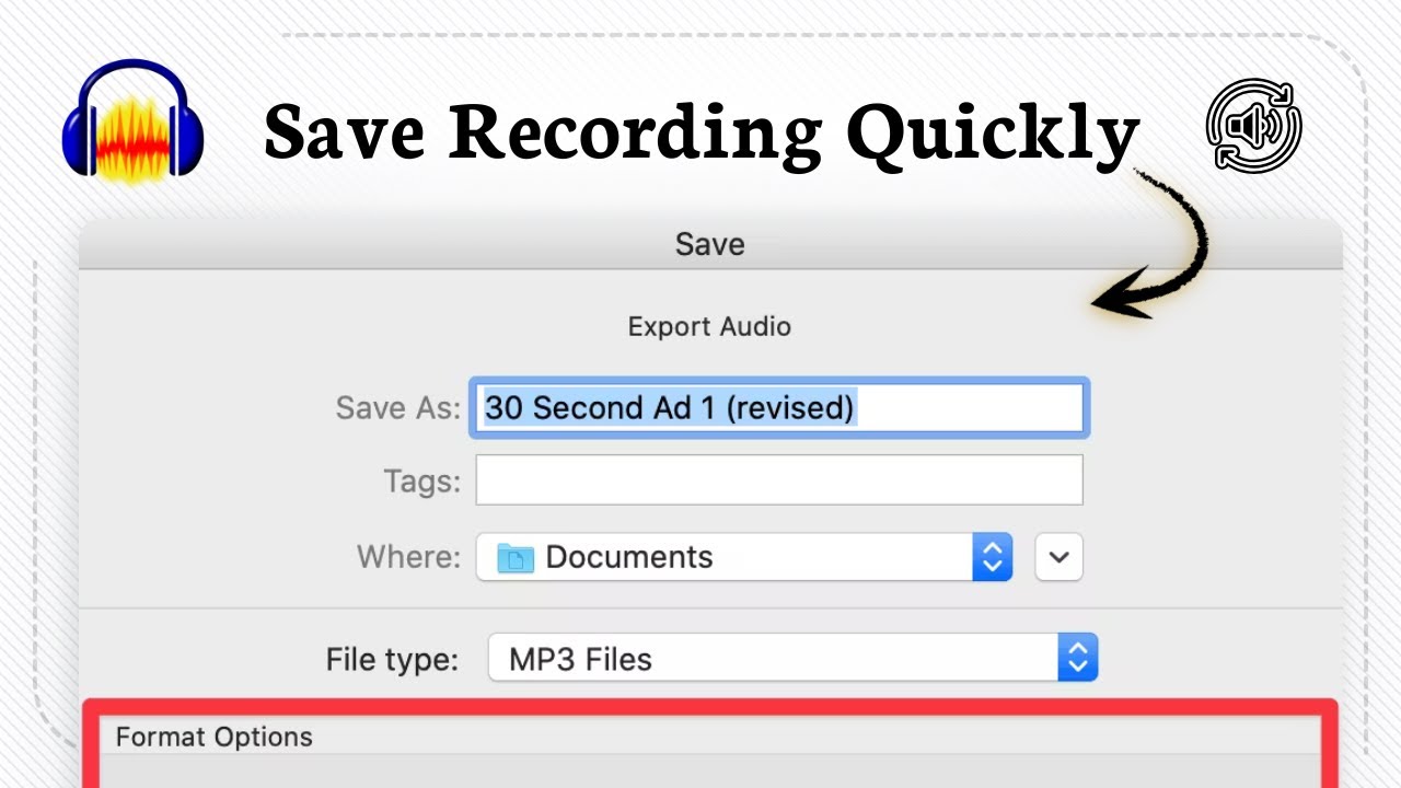 How to export Audio in Audacity (File Saved) - YouTube