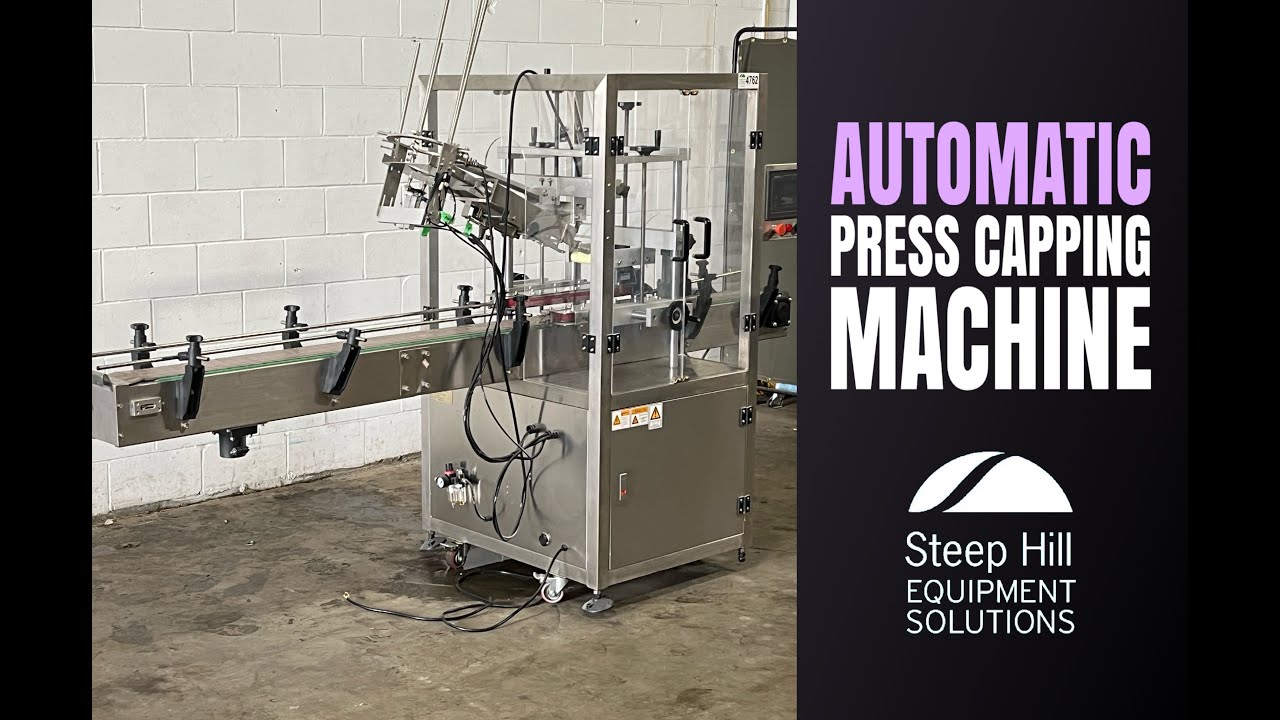 Automatic Press Capping Machine (4762) - YouTube