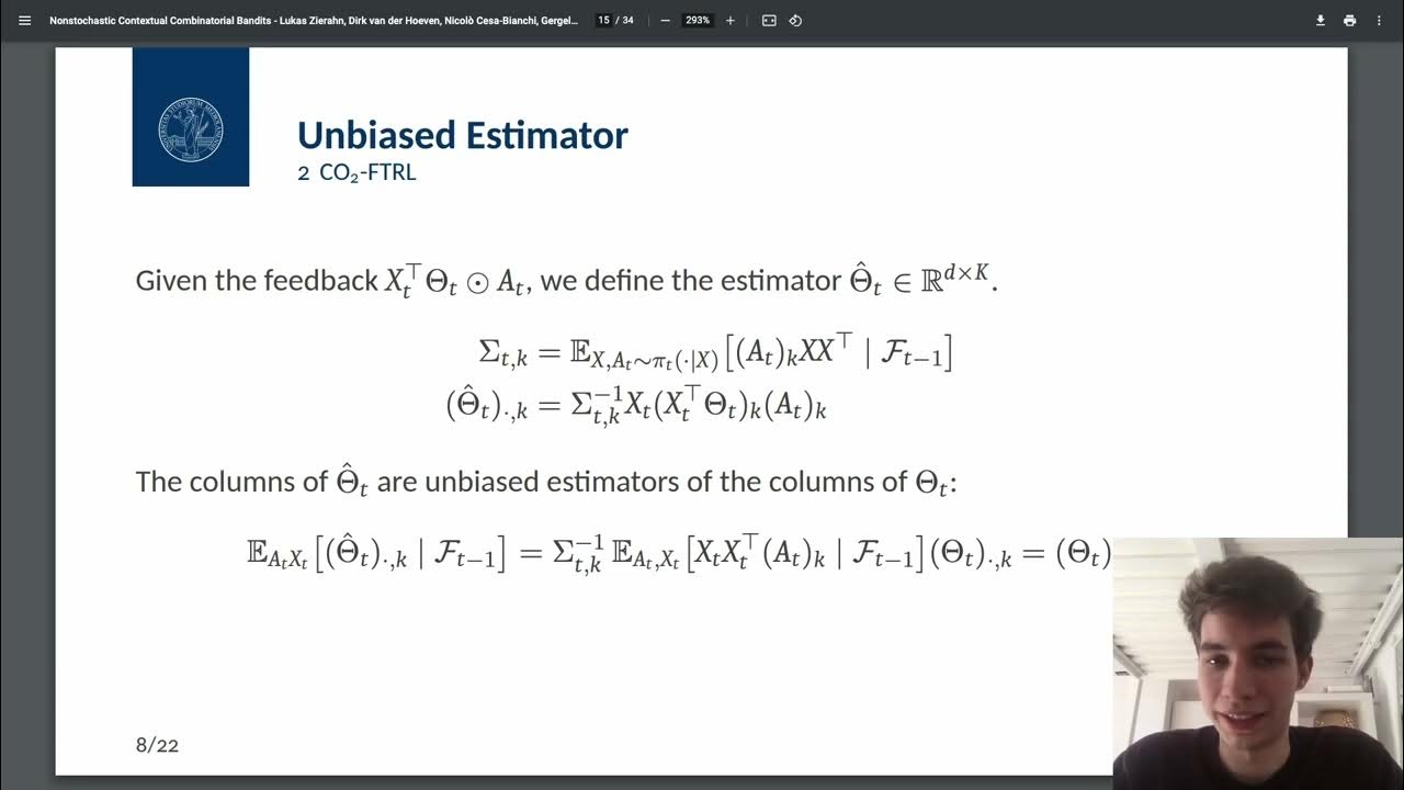 Nonstochastic Contextual Combinatorial Bandits - AISTATS 2023 - YouTube