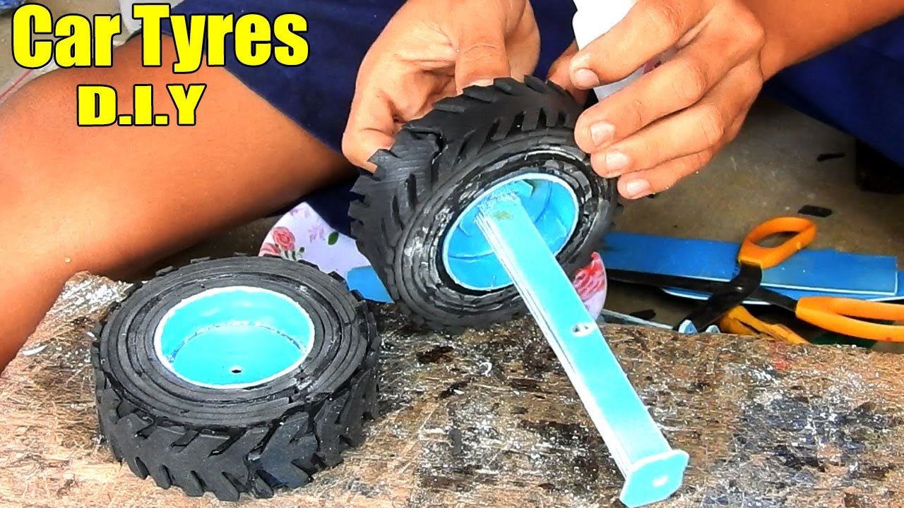 Making car tyres easily at home | D.I.Y - YouTube
