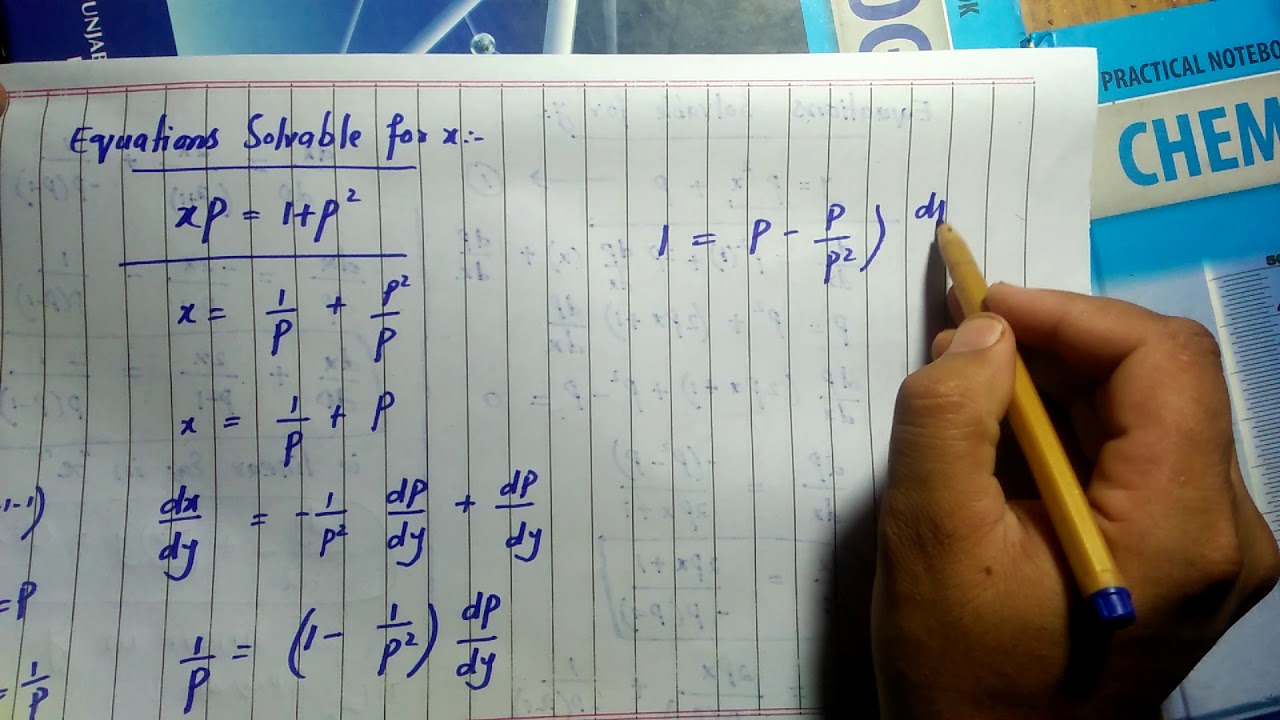 Equations solvable for x. - YouTube