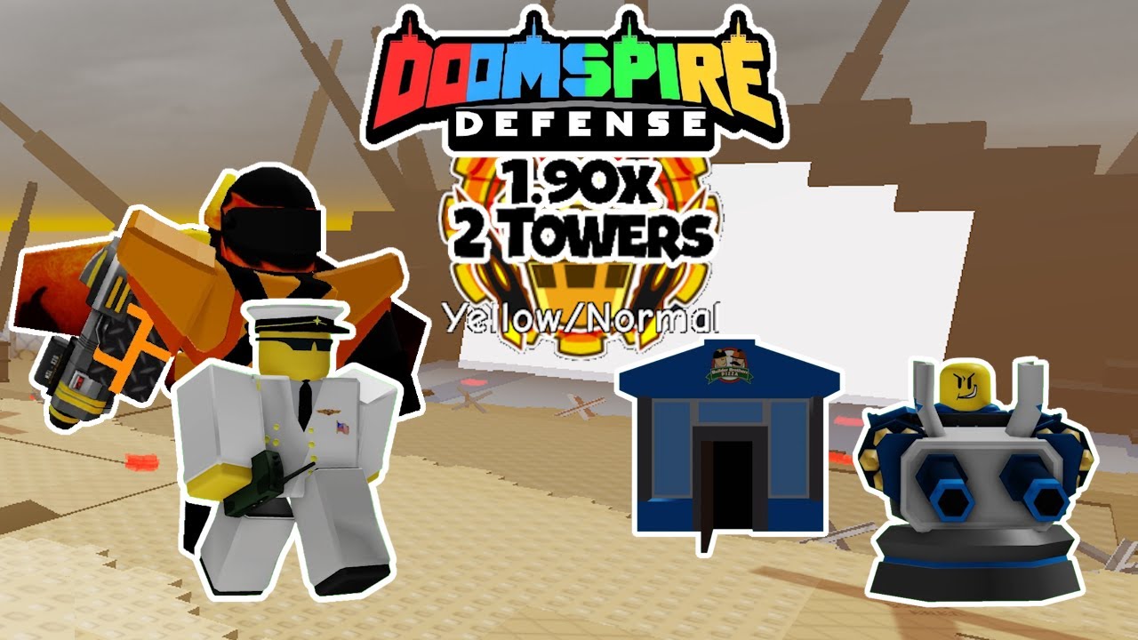 Doomspire Defense | Solo 1.90x on Yellow/Normal With only 2 Towers ...