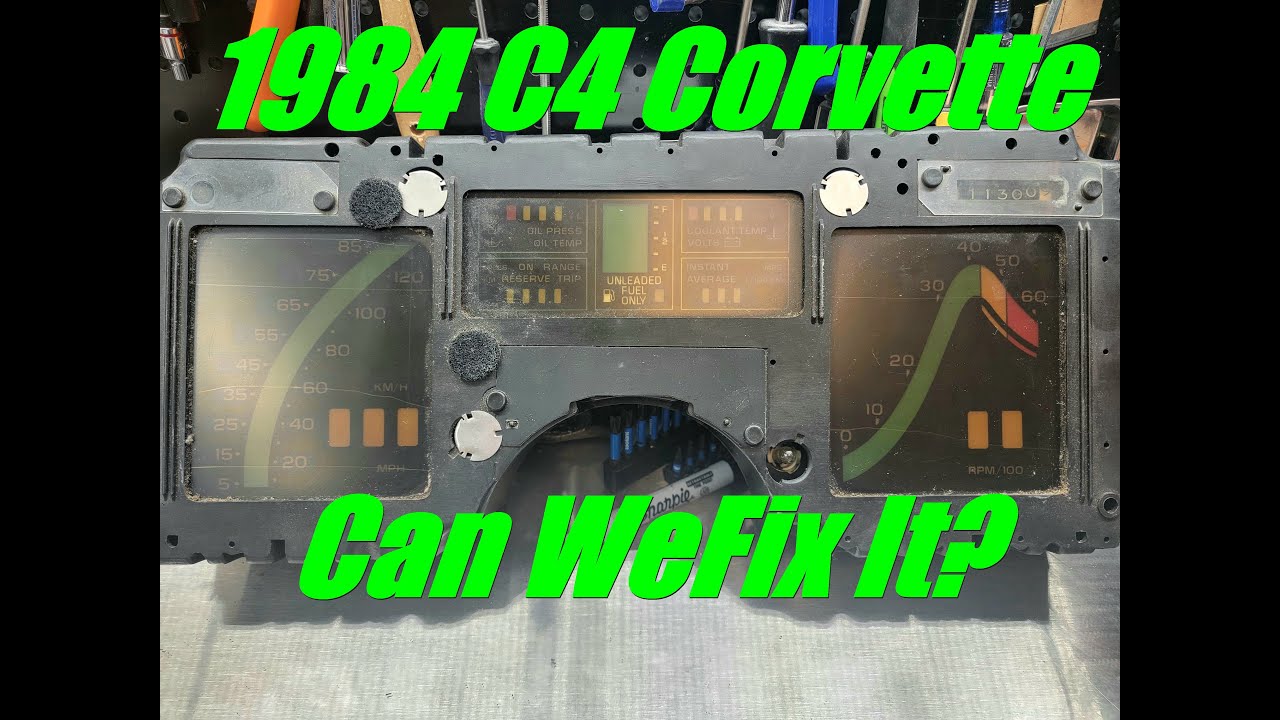 C4 Corvette 1984 to 1989 Instrument Cluster repair. part 1 of 2. - YouTube