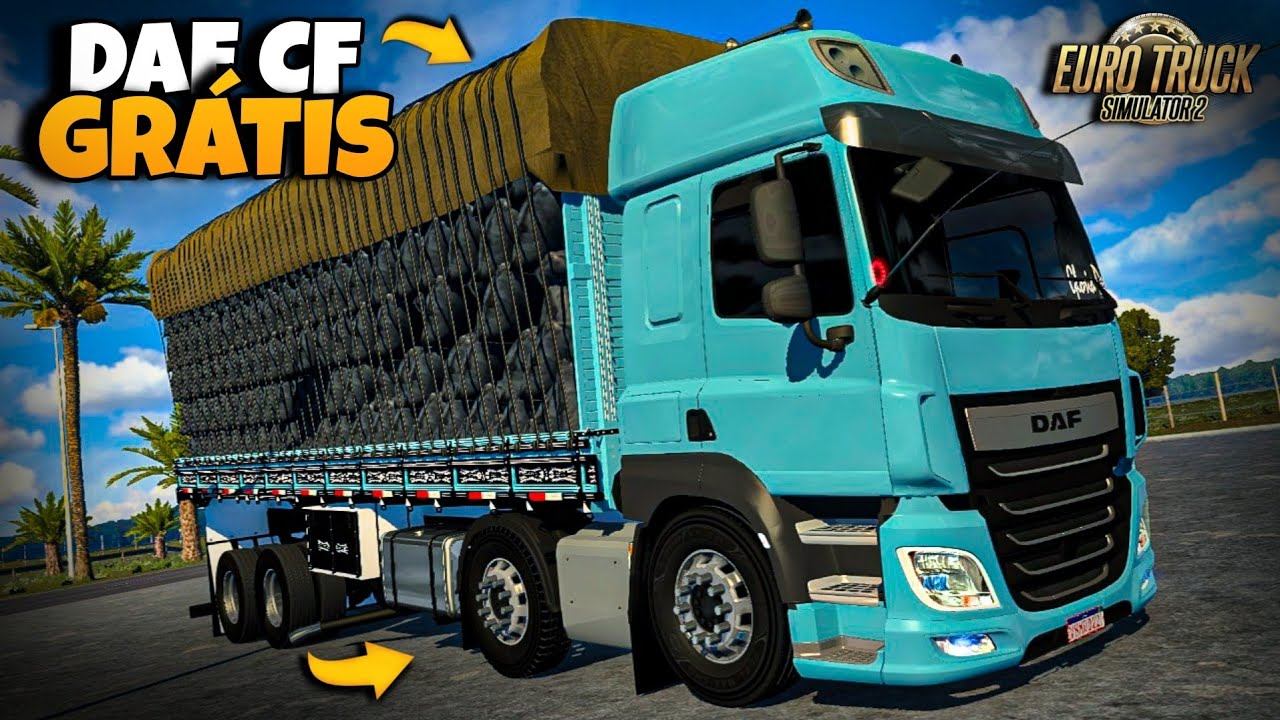 MOD GRÁTIS: DAF CF BITRUCK QUALIFICADO - ETS2 1.54! - YouTube