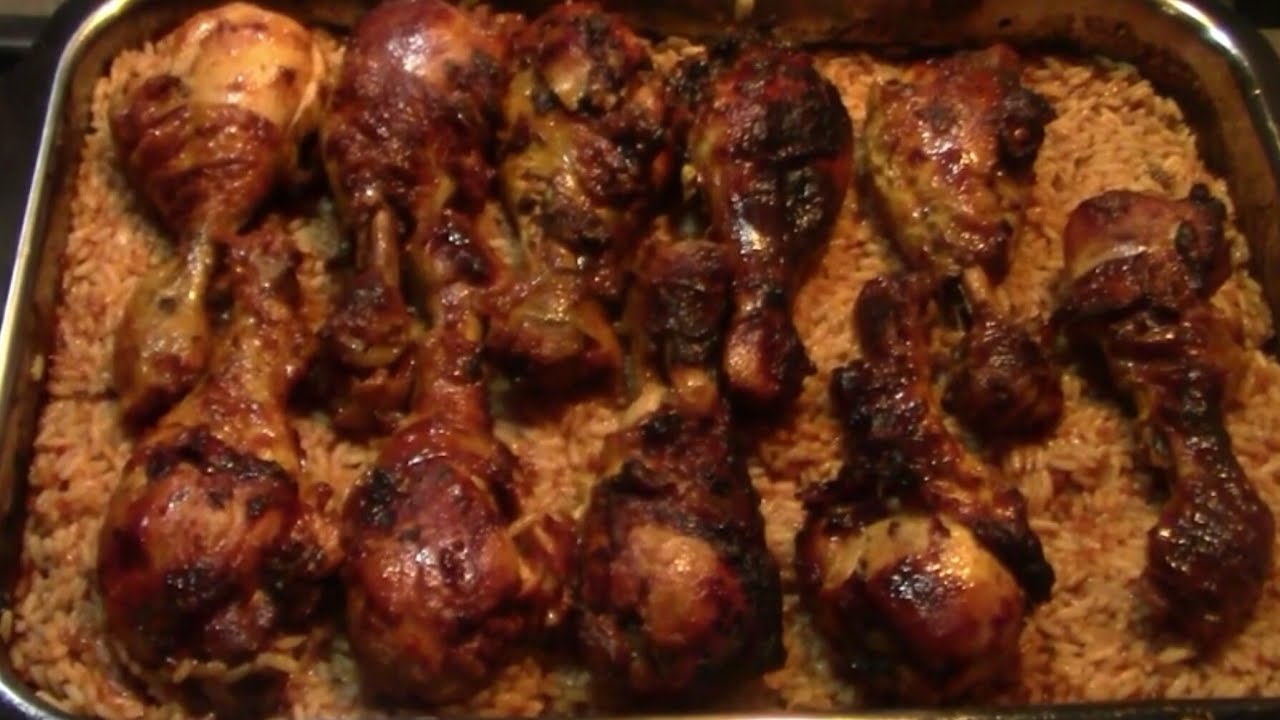 RECETTE RIZ ET POULET AU FOUR FACILE/ RICE AND CHICKEN EASY Recipe #3 ...