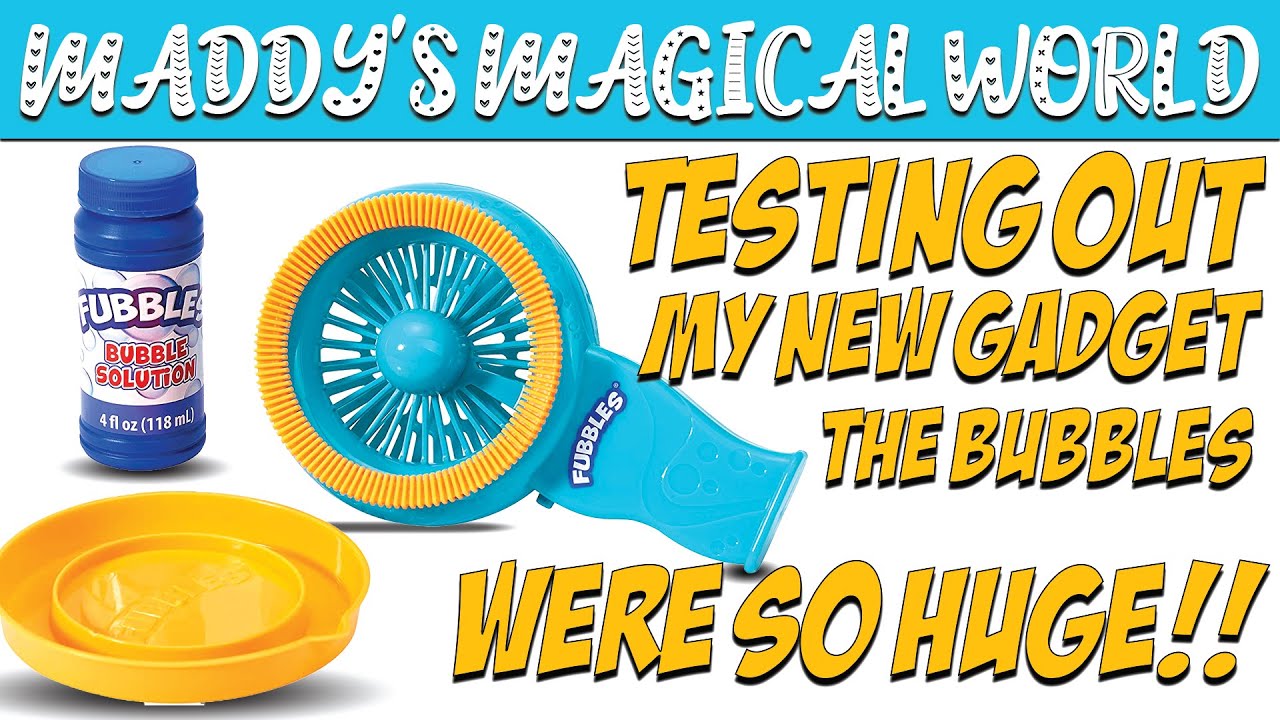 Testing Out My New Gadget - The Bubbles Were Huge - YouTube