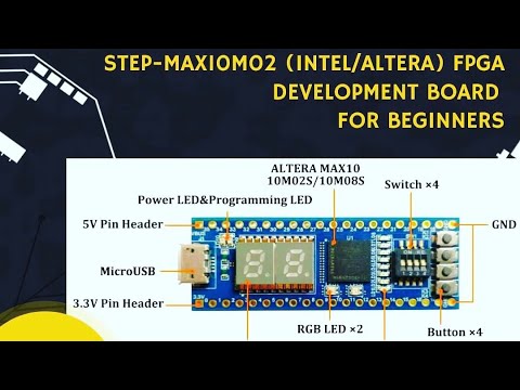 #25 Programming MAX10M02SCM153C8G STEP-FPGA Board using Quartus Lite | Tutorial | Toggling Leds ...