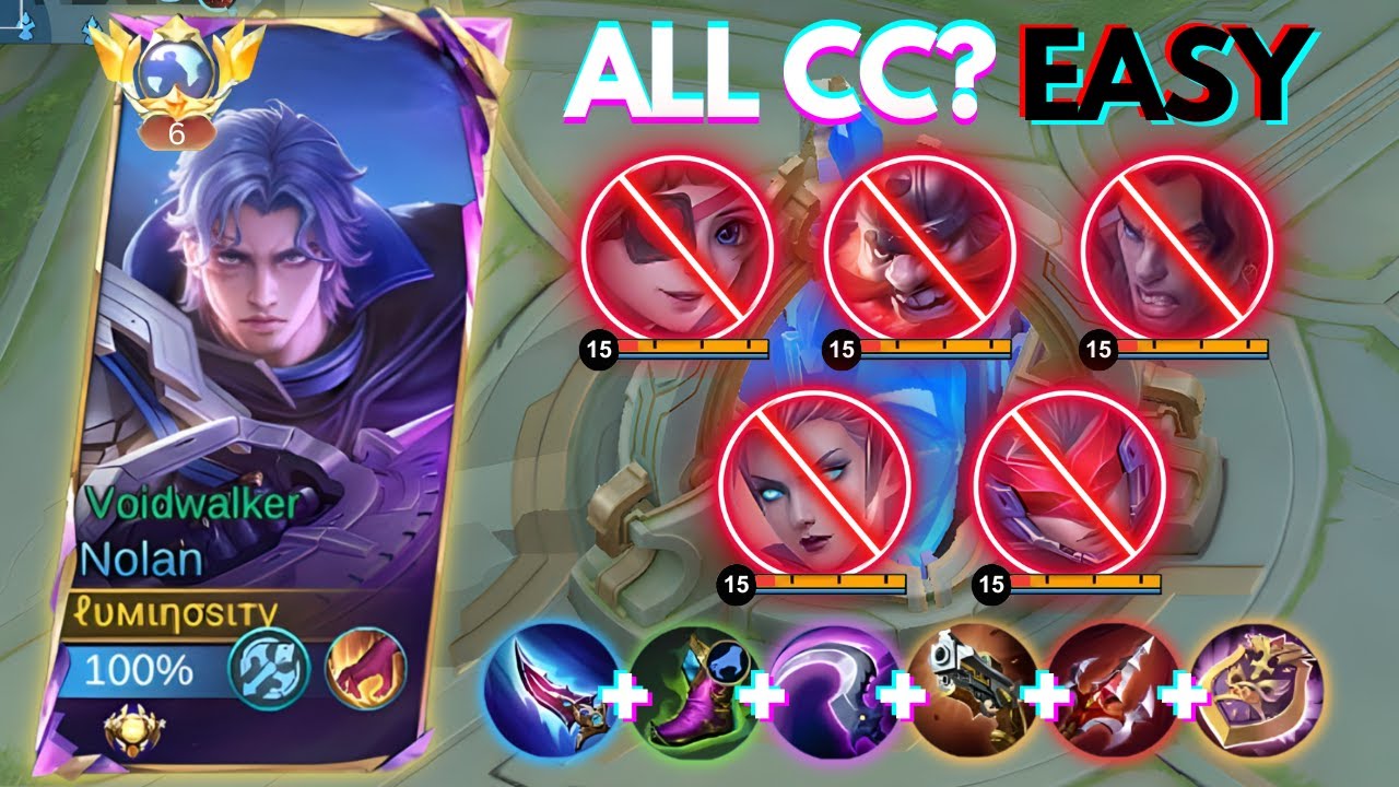 5 CC ENEMY IS USELESS VS NOLAN! ONE HIT DELETE BUILD 🔥 BEST NOLAN BUILD ...