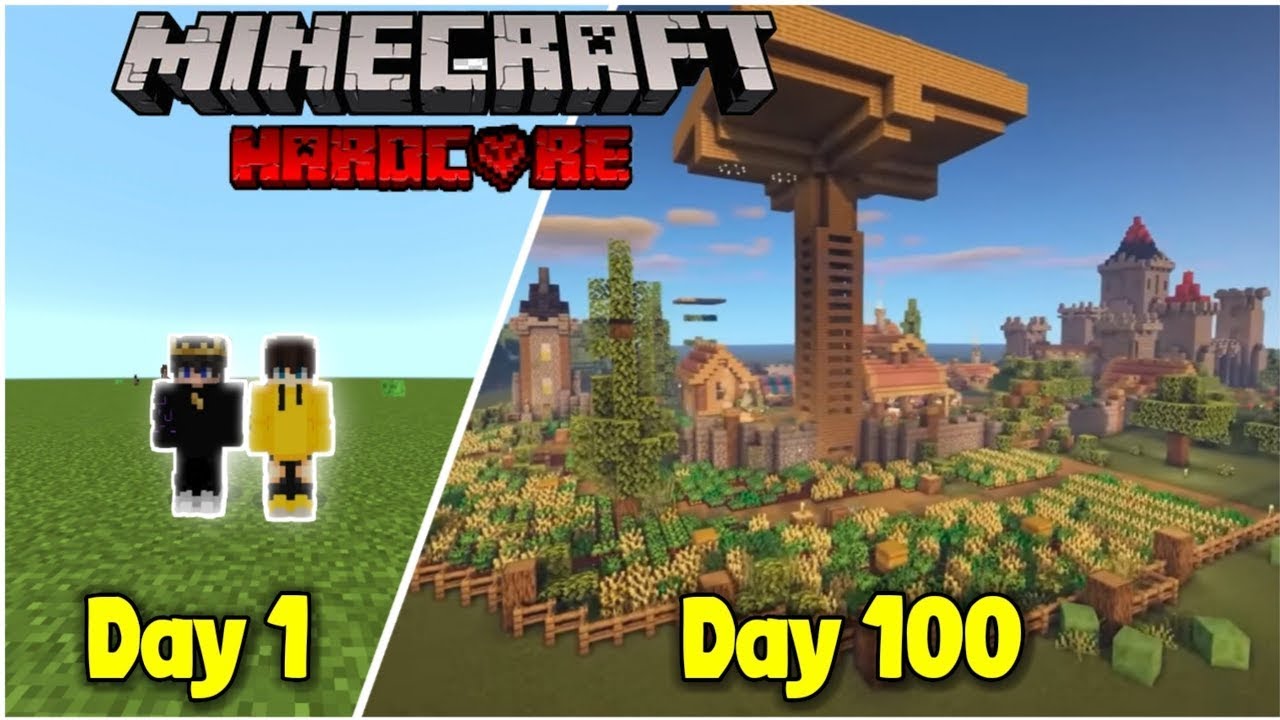 minecraft survive in flat world gamplay #1 - YouTube