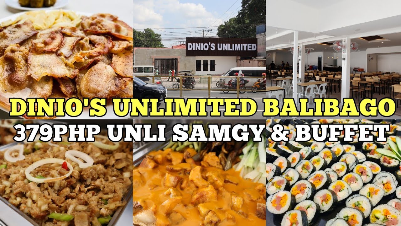 Dinio's Unlimited - 379PHP Unli Samgy, Buffet, Dessert and Appetizers ...