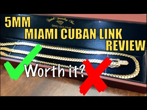 5mm Miami Cuban Link w/ Diamond Lettering Review - Daniel Jewerly Inc ...