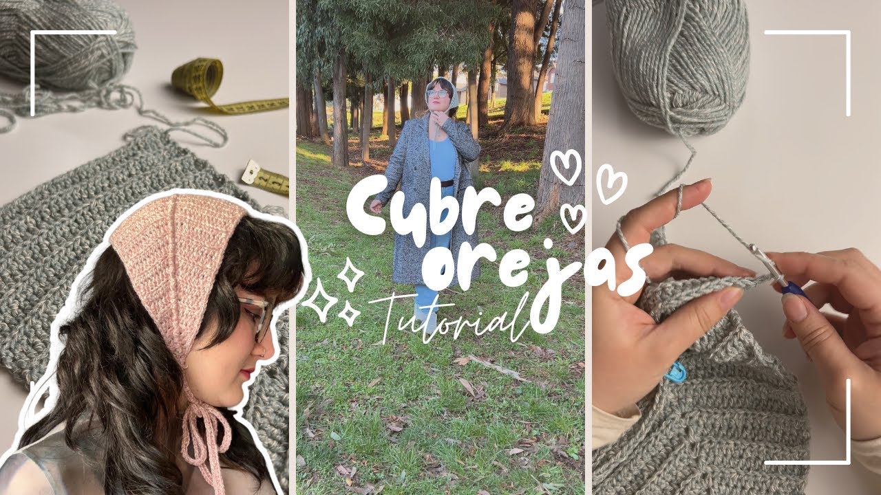 Tutorial Cubre-orejas estilo Vintage a crochet | Apto para ...