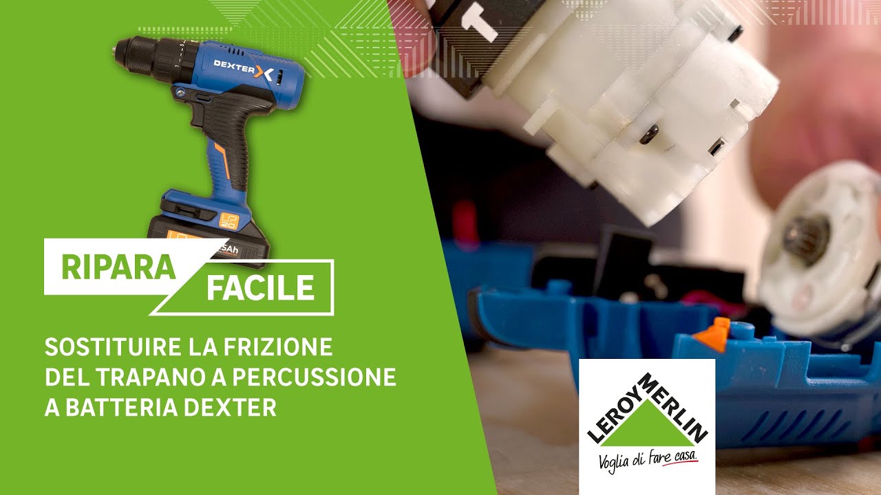 Riparazione del trapano a percussione a batteria Dexter: sostituire la ...