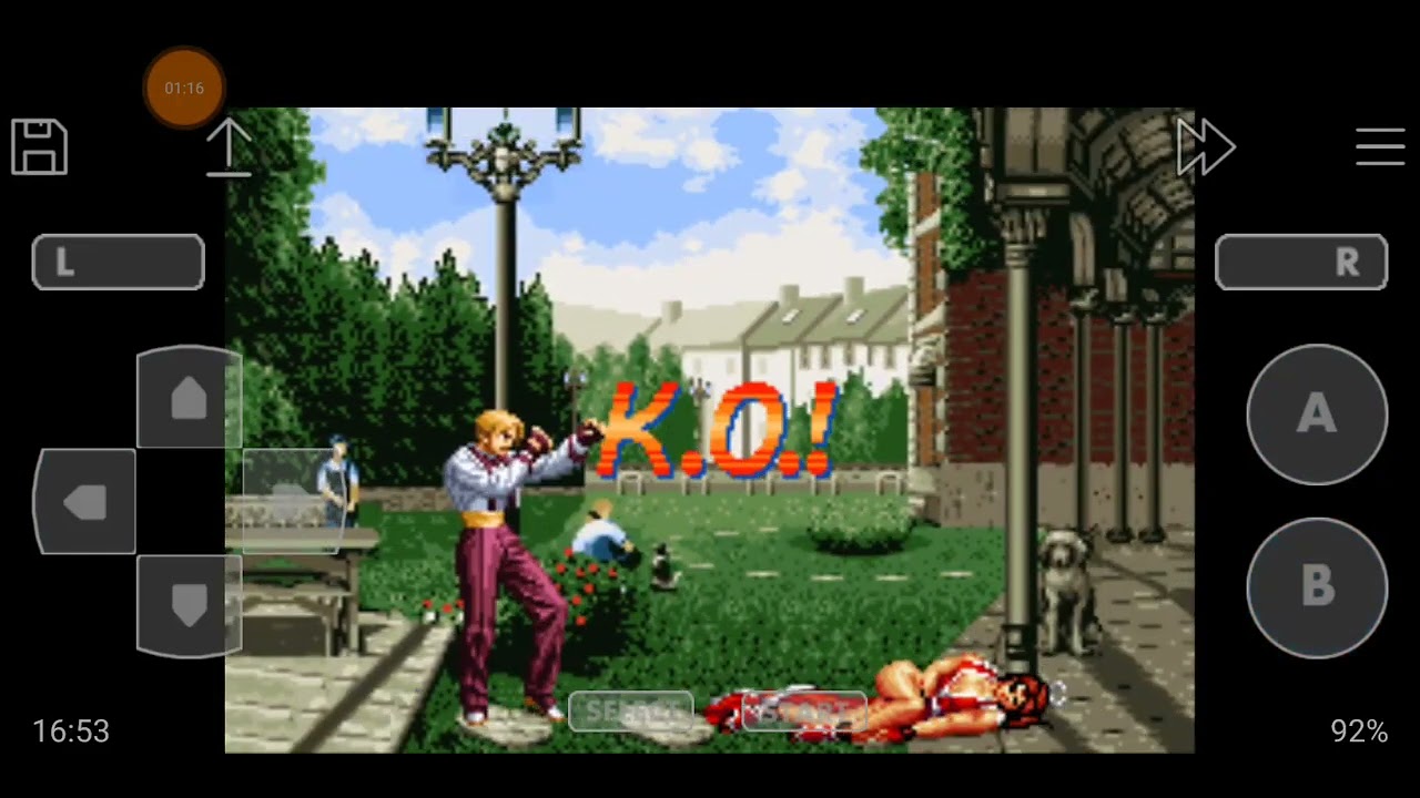 The King of Fighters EX (GBA) - King vs Mai - YouTube