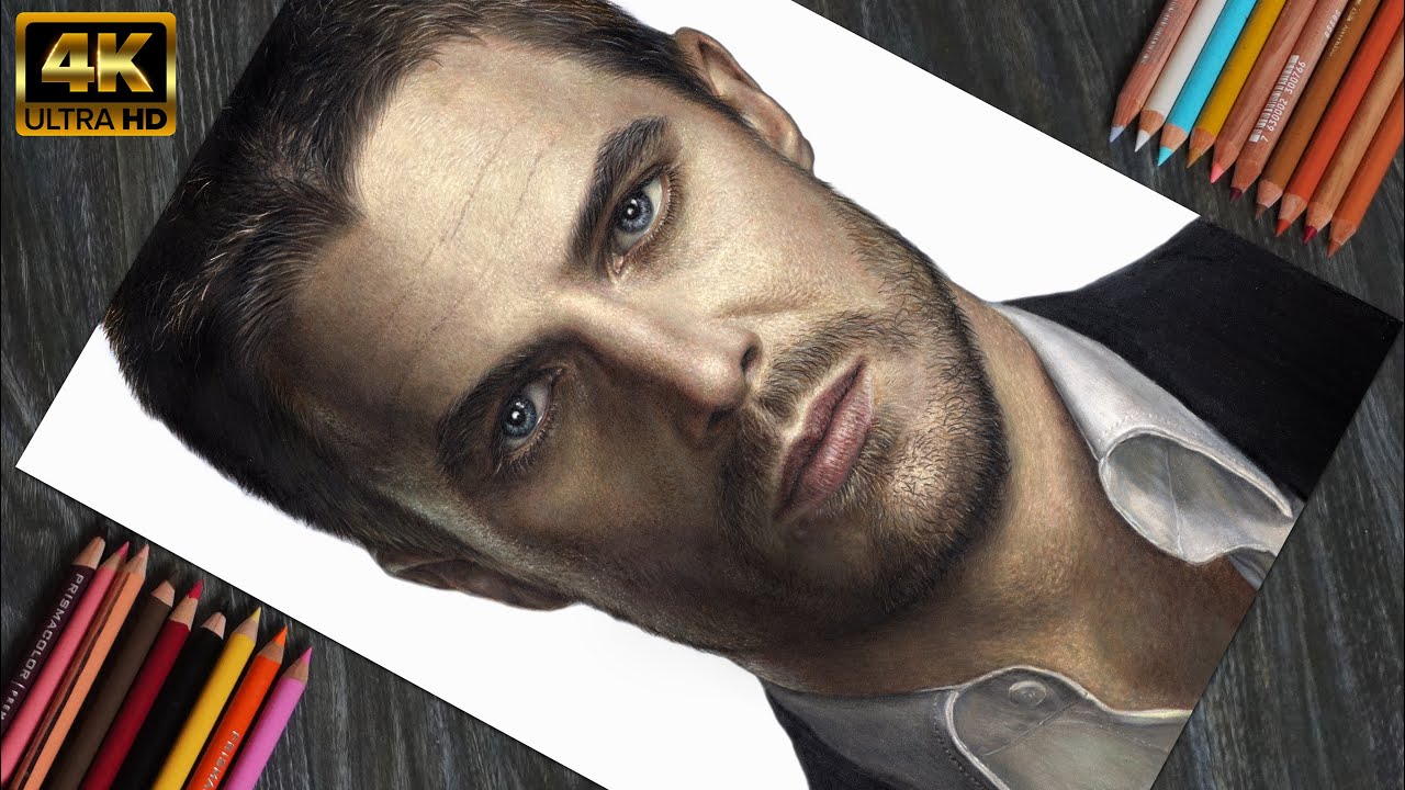 Drawing Green Arrow-Oliver Queen (Stephen Amell) - YouTube